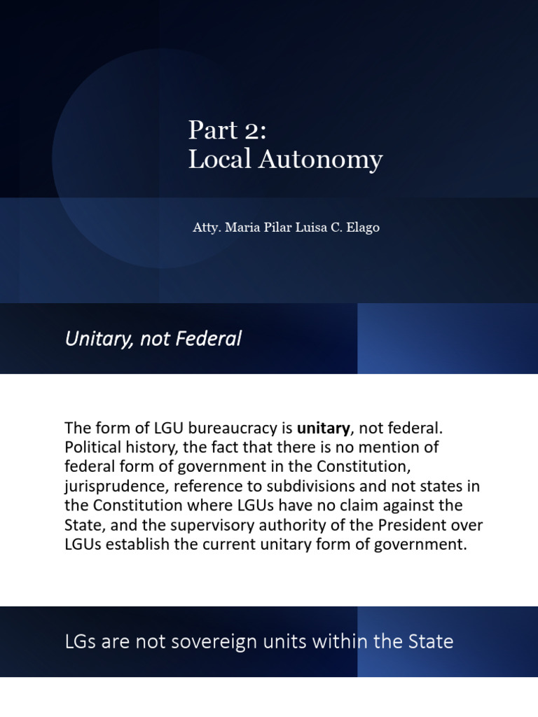 LGU - Part 2 | PDF | Devolution | Legal Documents