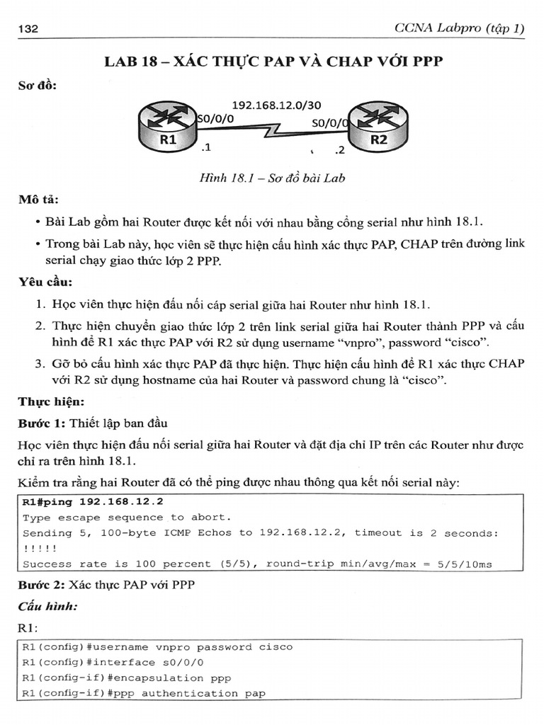 Lab Xác TH C PAP, CHAP V I PPP | PDF