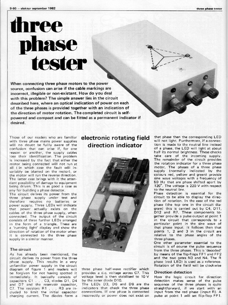 Three Phase Tester | PDF