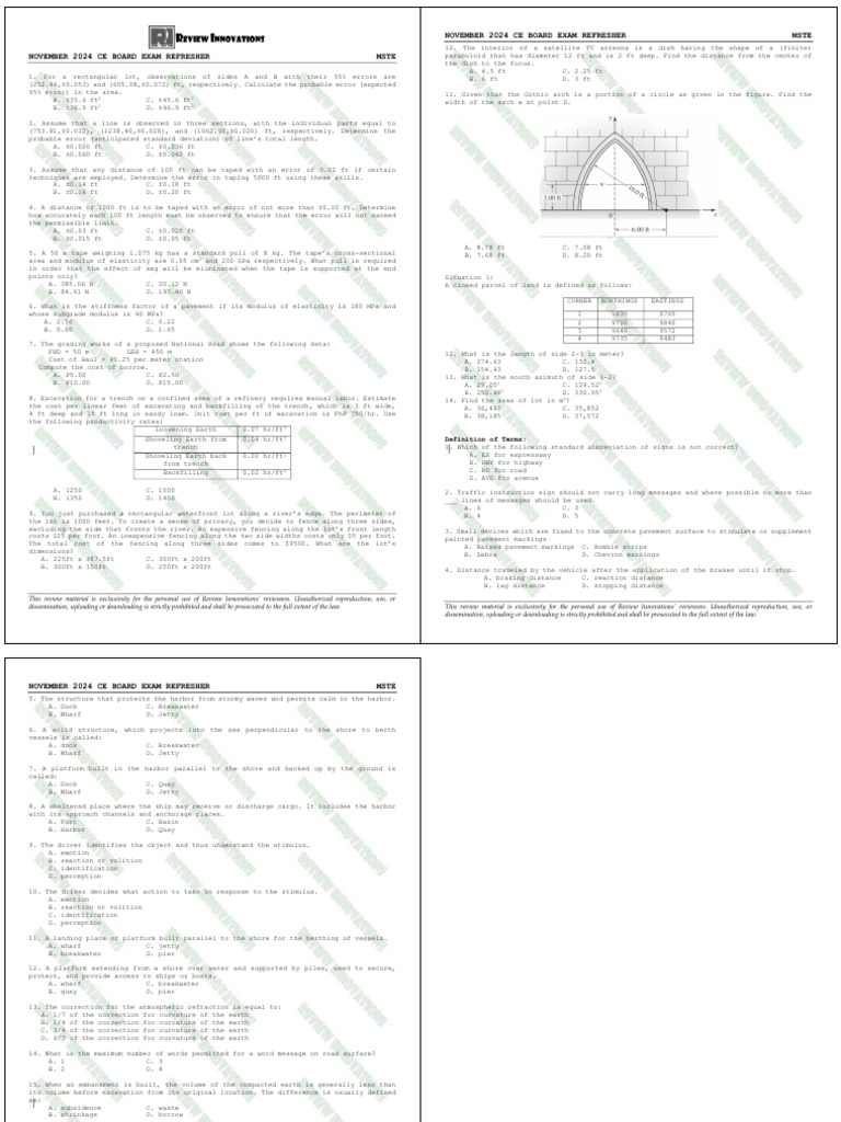MSTE AdditionalProblems | PDF | Pier | Wharf