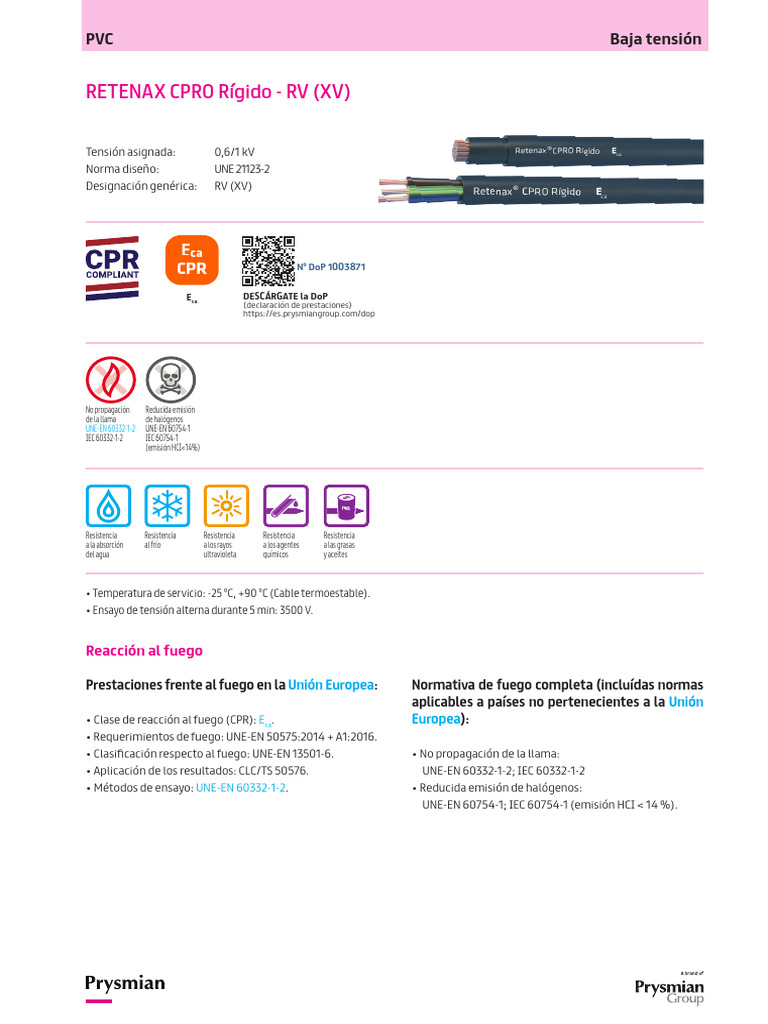 Retenax CPRO Rigido RV XV Eca MAR23 | PDF | Tecnología