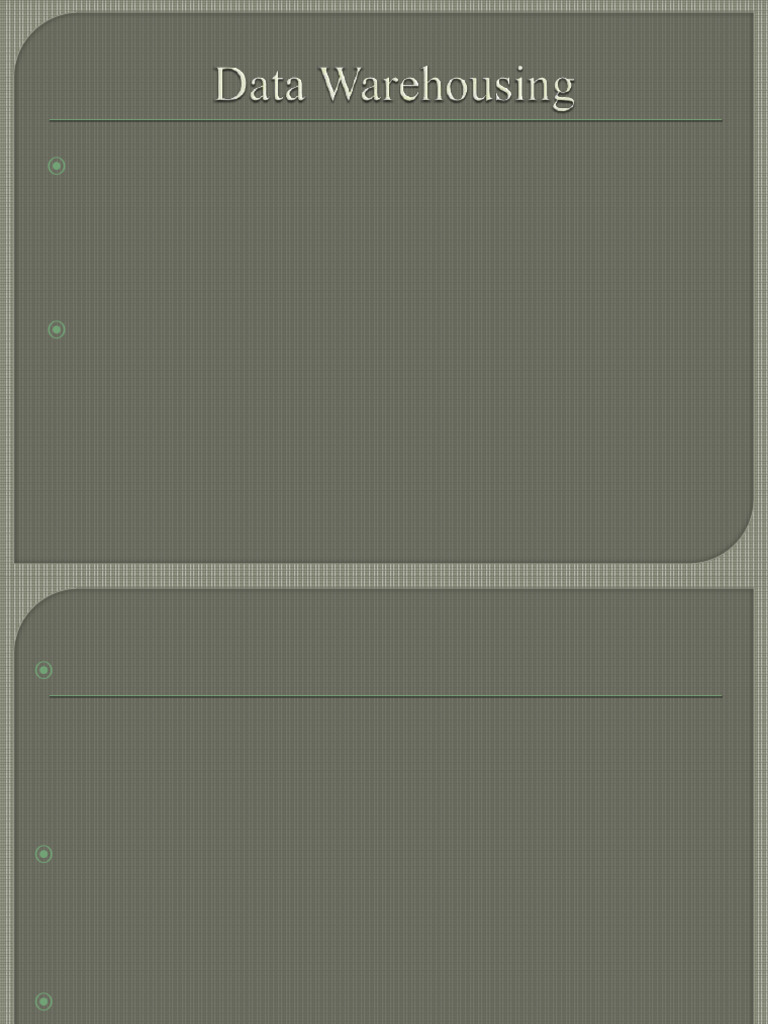 Unit-I Part II erp | PDF | Data Warehouse | Data Mining