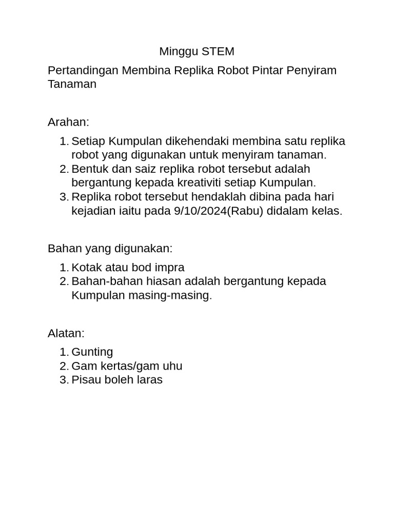 Minggu STEM | PDF