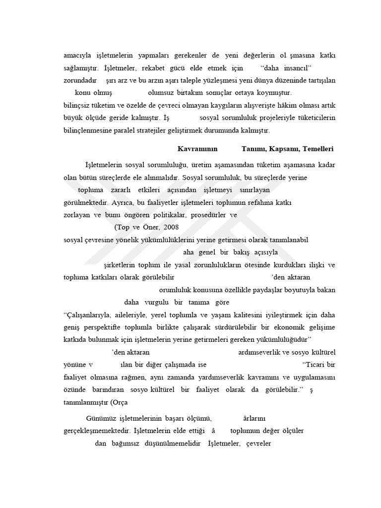 İŞLETMELERDE SOSYAL SORUMLULUK Kss Not 2 | PDF