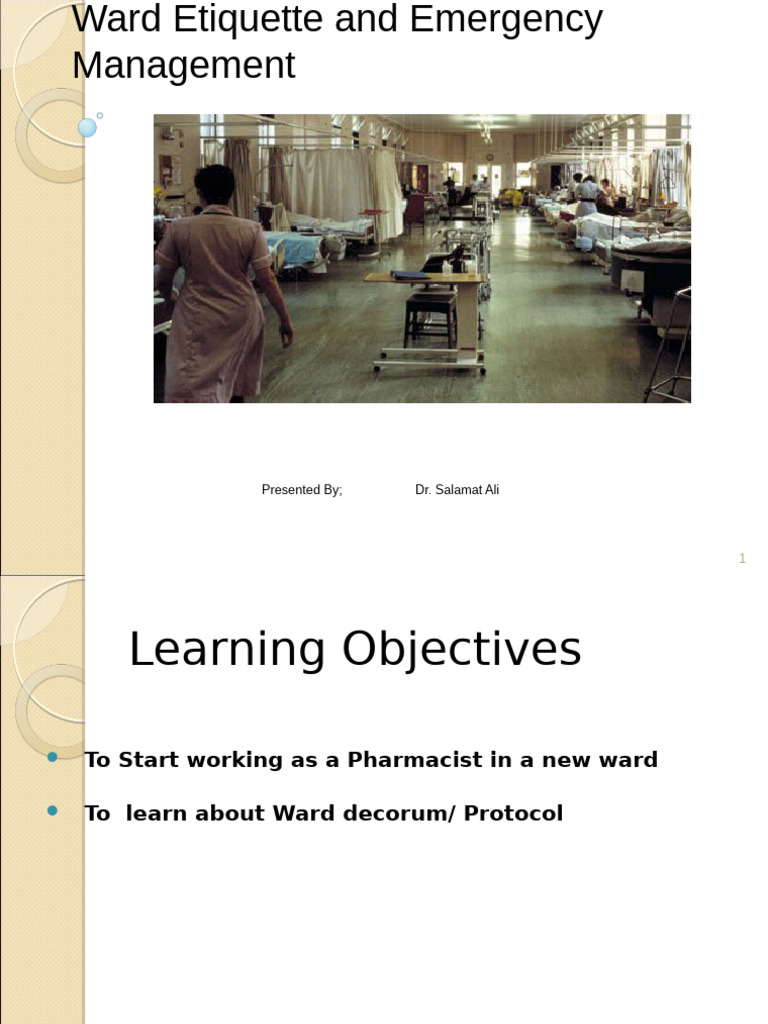 ward | PDF | Pharmacy | Pharmacology