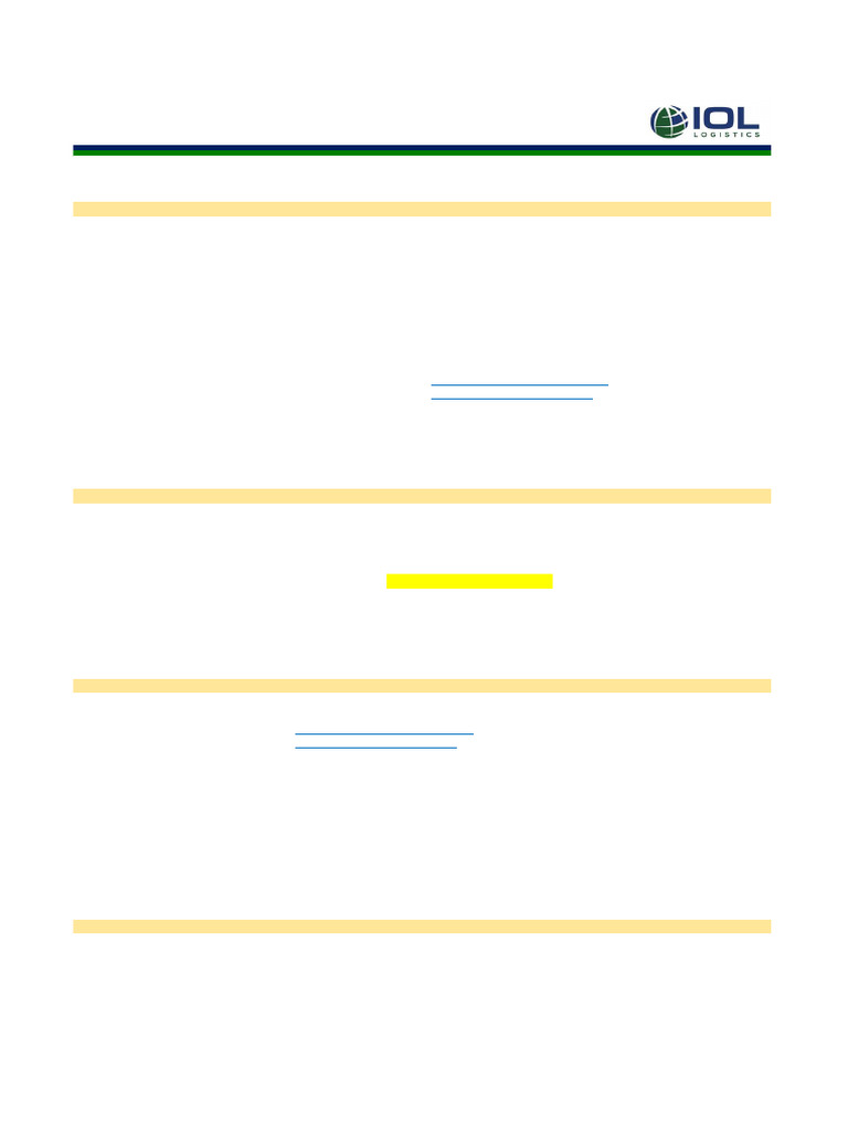 ROUTING INSTRUCTIONS - IMPORT SEA LCL (SURABAYA) | PDF