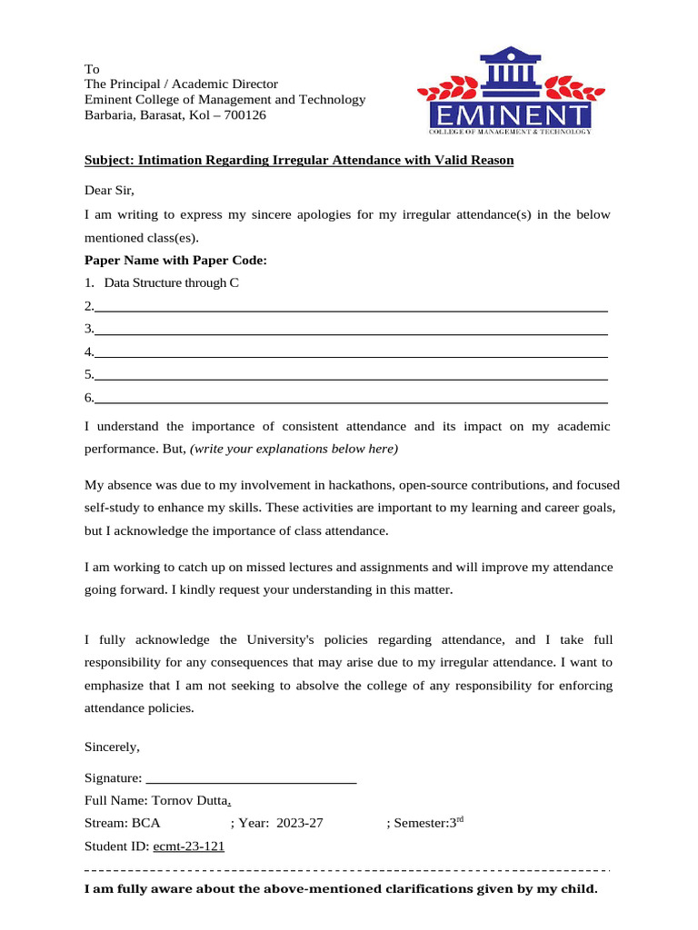 LOW ATTENDANCE | PDF