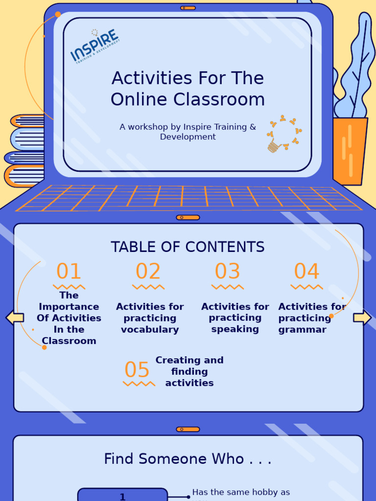 Activities For The Online Class - 2024 | PDF | Vocabulary | English As ...