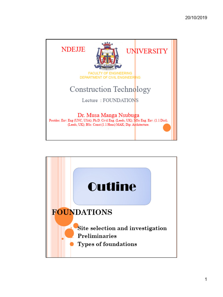 Construction Technology Foundations | PDF | Deep Foundation ...
