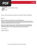 NOC Letter For Loan Account ICICI Bank Limited | PDF