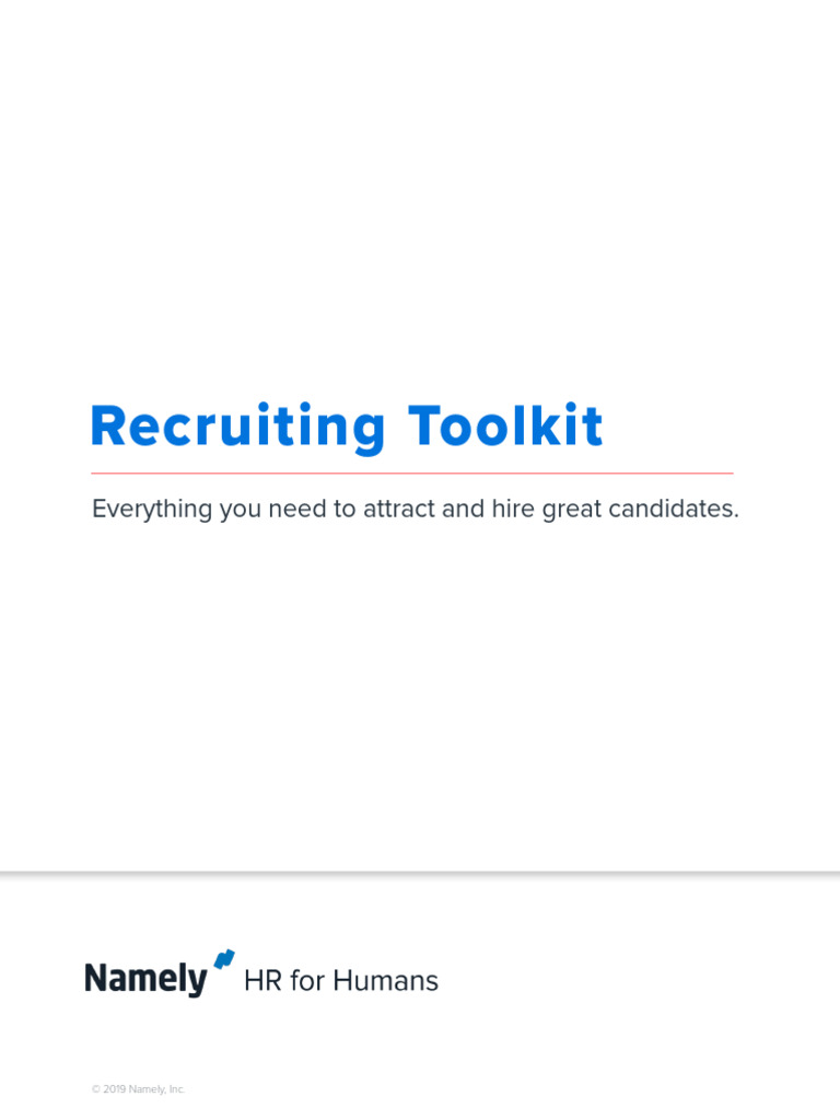 Recruiting Toolkit | PDF | Recruitment | Job Interview