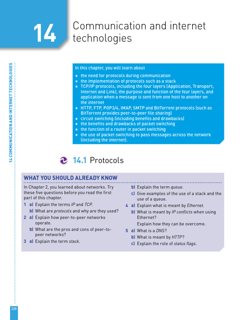 14 Communication & Internet Technologies | PDF | File Transfer Protocol | Internet Protocols
