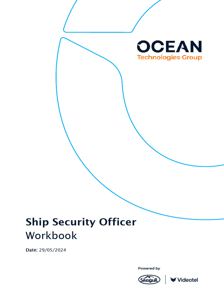 Ship Security Officer Training Guide | PDF | Water Transport
