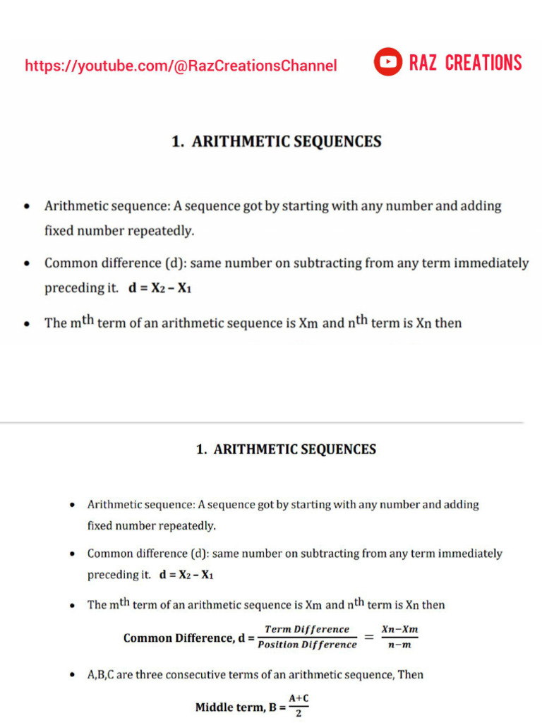 SSLC Maths All Chapter Formulas | PDF