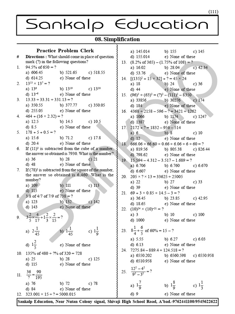 Simplification 4 | PDF | Mathematics