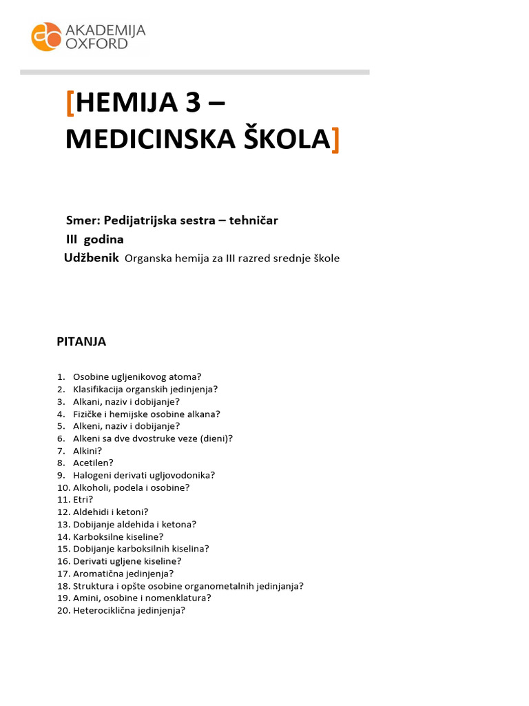 3 Hemija | PDF