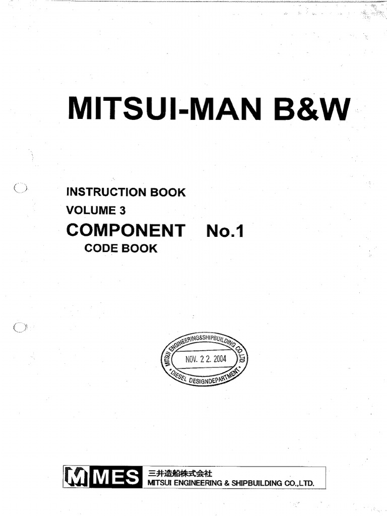 m1-103 Instruction Book Vol 3 Component Code Book | PDF