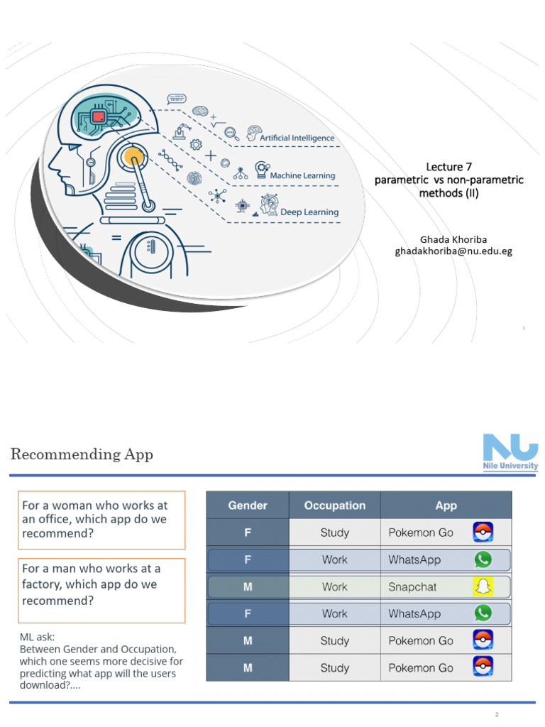Lec7 - Nonparametric Methods - II | PDF | Machine Learning | Algorithms