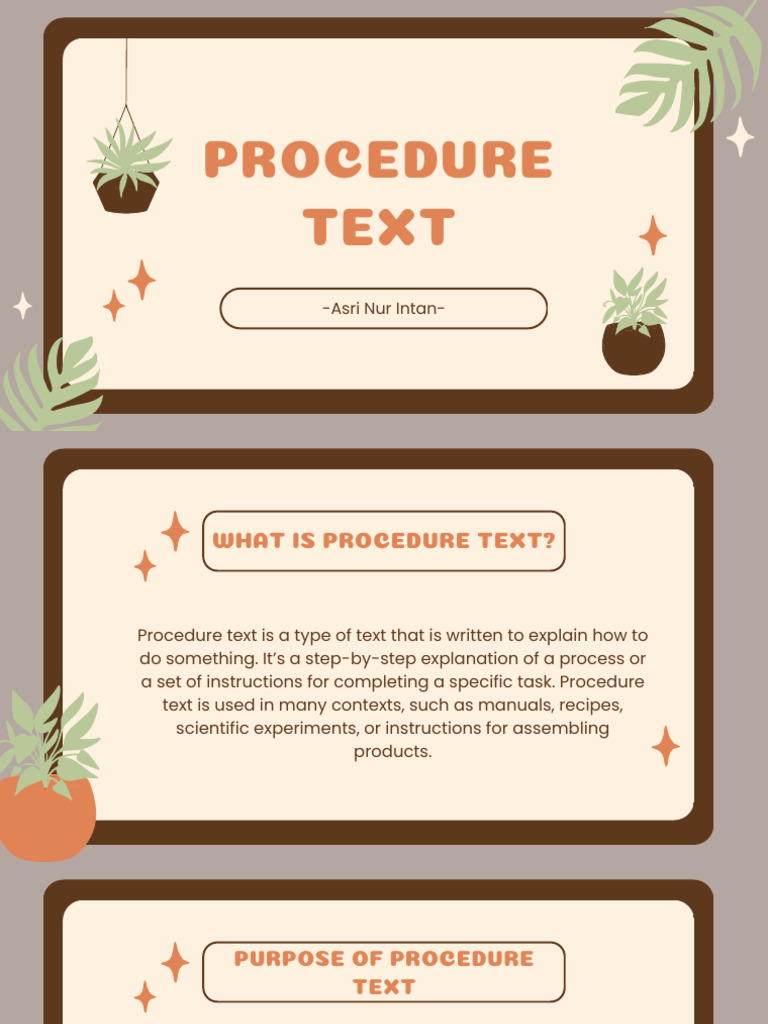Bahasa Inggris Kelas X - Procedure Text | PDF | Grammar | Language ...