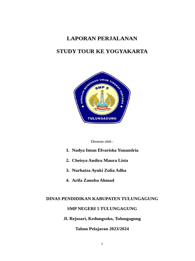 Laporan Perjalanan Study Tour Ke Jogja | PDF
