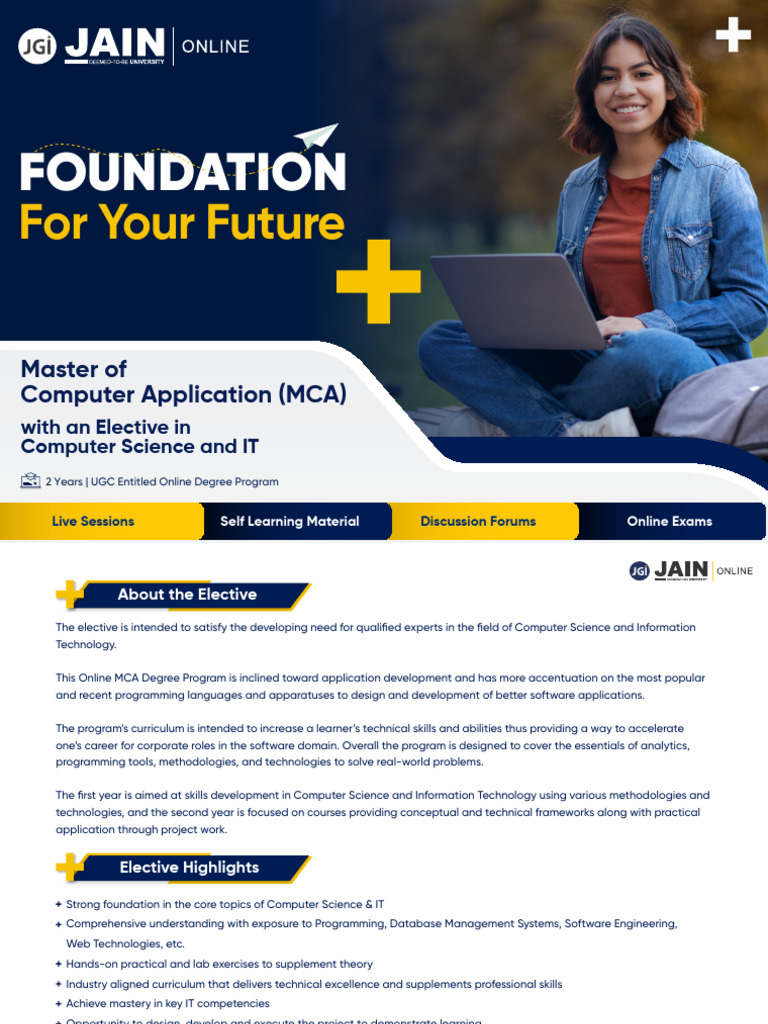 MCA Computer Science and IT Brochure May - 02 | PDF | Computer Science | Computer Programming