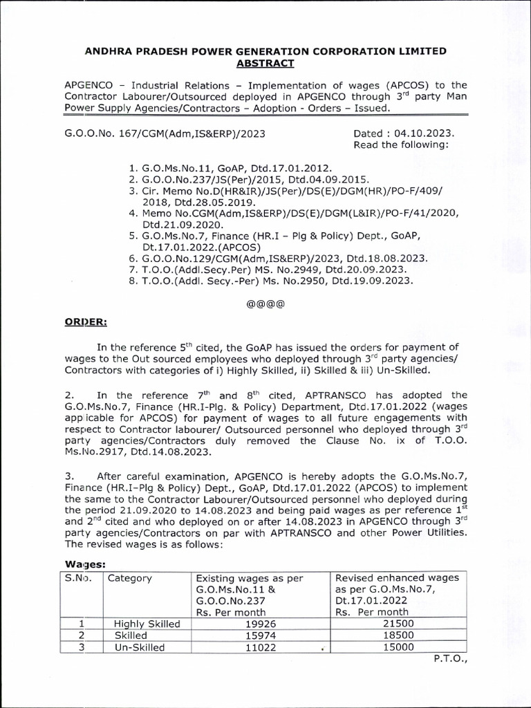 7 GO MS No.7 | PDF