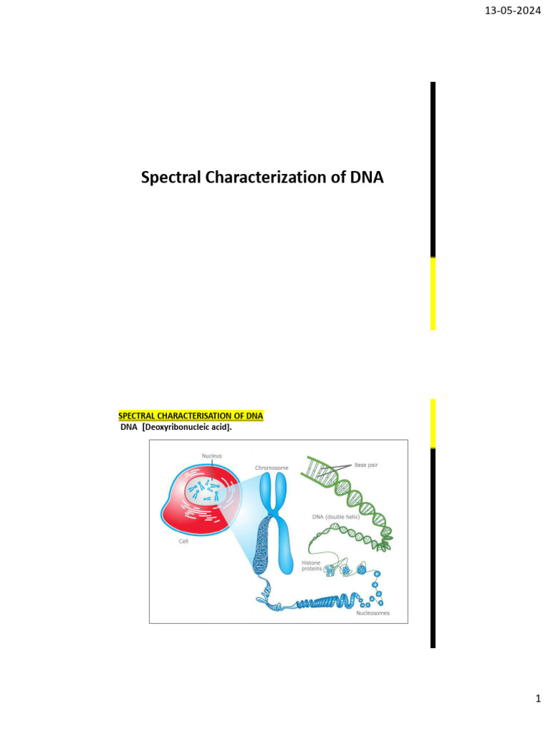 SPECTRAL CHARACTERISATION | PDF | Nucleotides | Dna