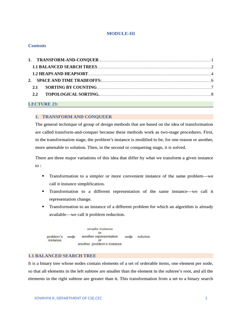 Module Iii Pdf Algorithms Theoretical Computer Science