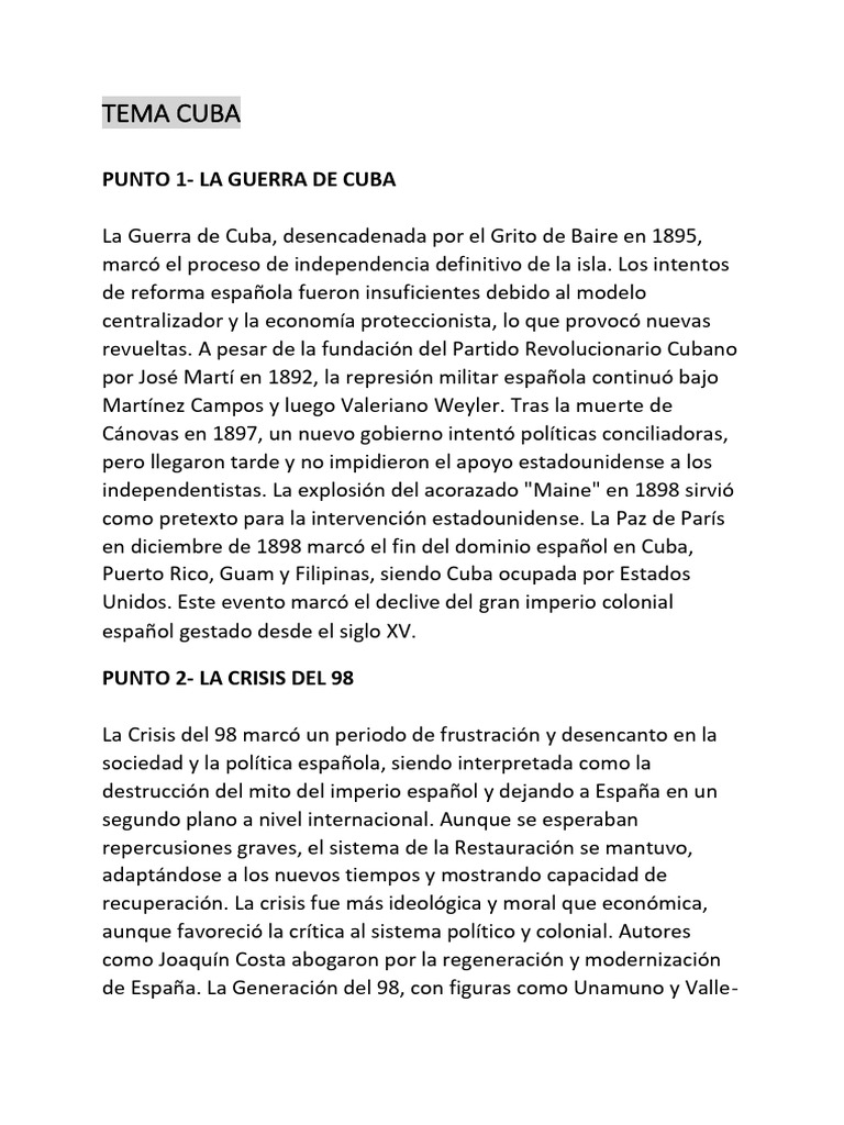 TEMA CUBA | PDF