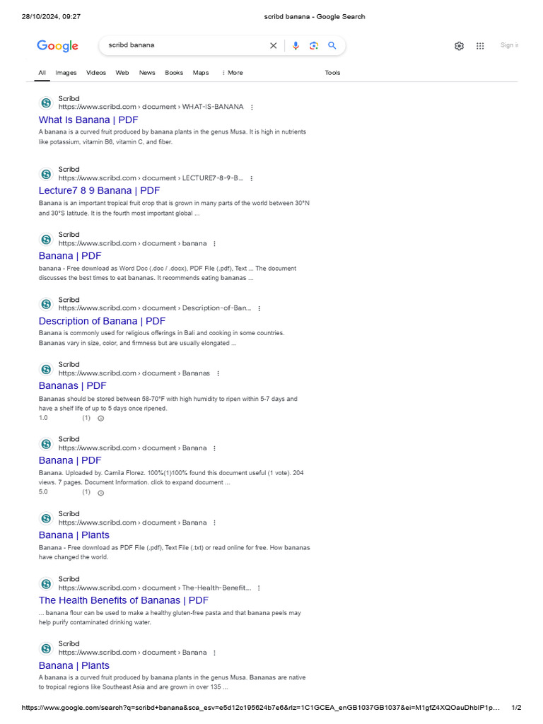 Scribd Banana - Google Search | PDF | Banana