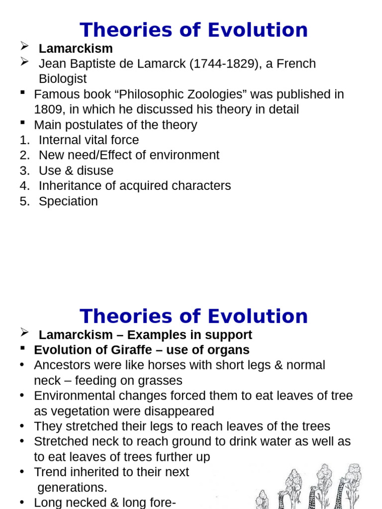 Lamarckism | PDF | Evolution | Snake