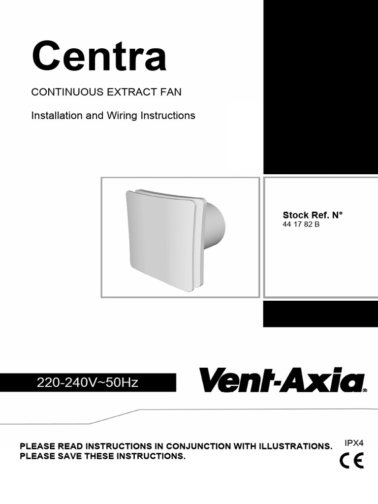 006B Extract Fan 2 | PDF | Electrical Wiring | Duct (Flow)