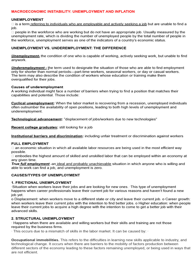 2nd grading handout | PDF | Cost Of Living | Inflation