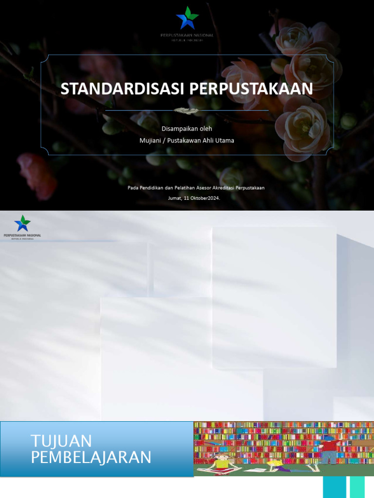 11 Oktober 24 PPT Standardisasi Perpustakaan | PDF | Sains & Matematika