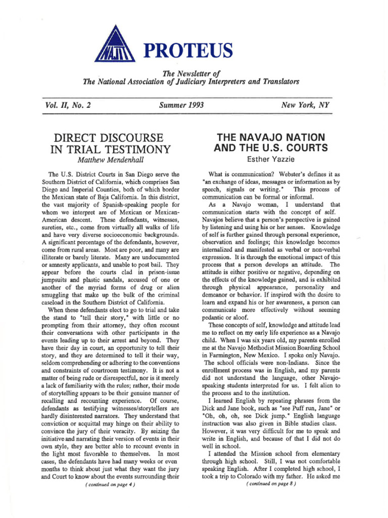 Proteus Summer 1993 | PDF