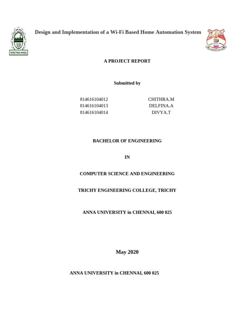 Final Project Front Pages | PDF