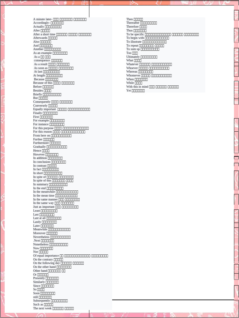100 Common Conjunctions | PDF