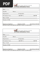 OD Form | PDF