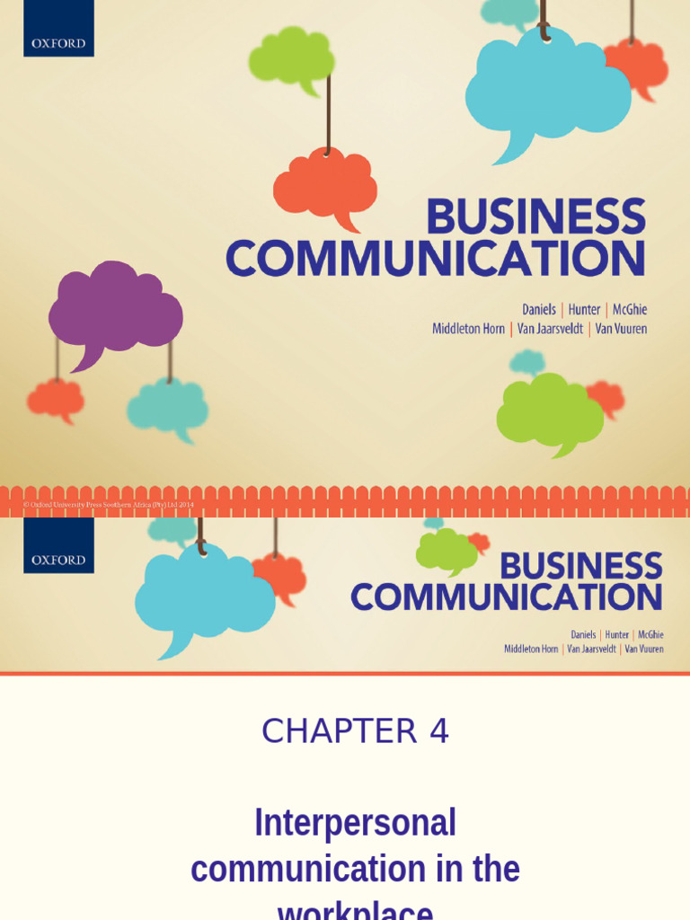 Business Communication_PowerPointsChapter 4 | PDF | Communication | Nonverbal Communication