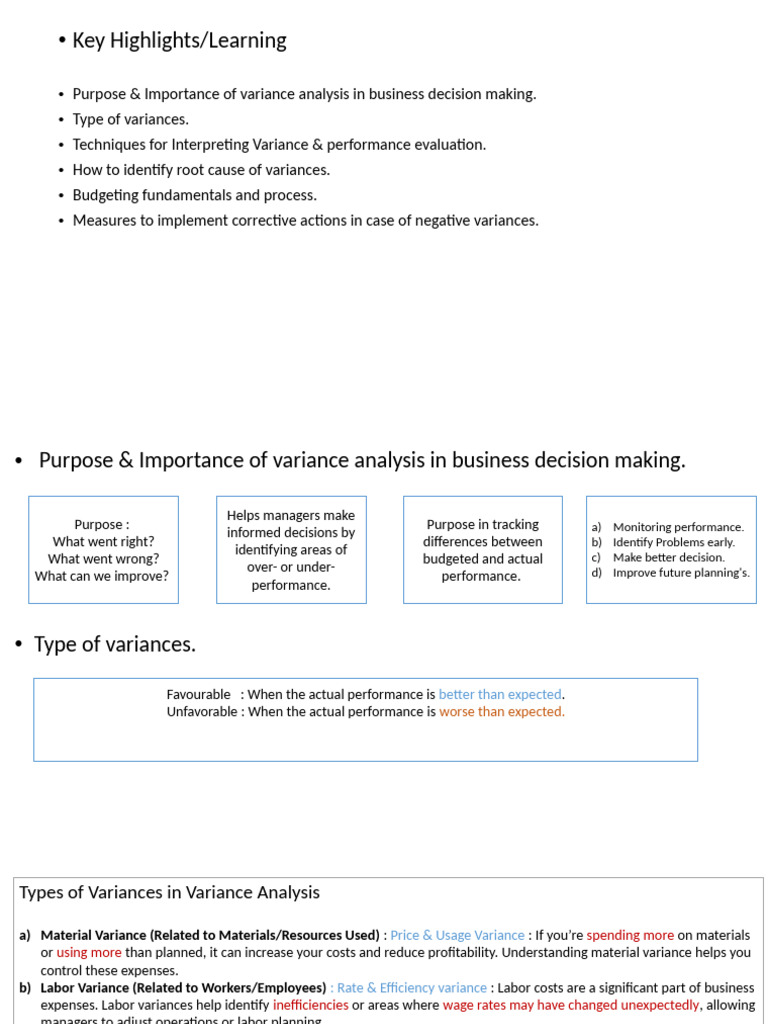 Variance Training | PDF | Budget | Labour Economics