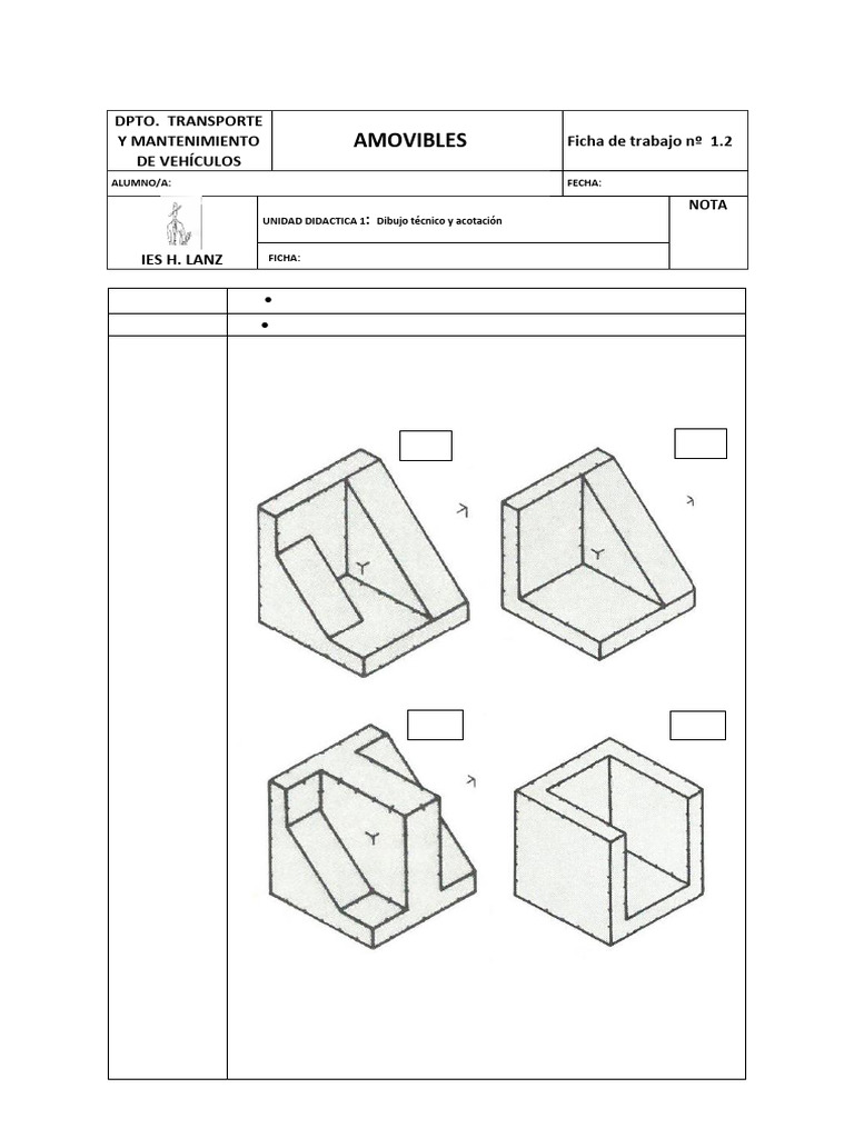FT12 Diedrico - Vistas Amov | PDF