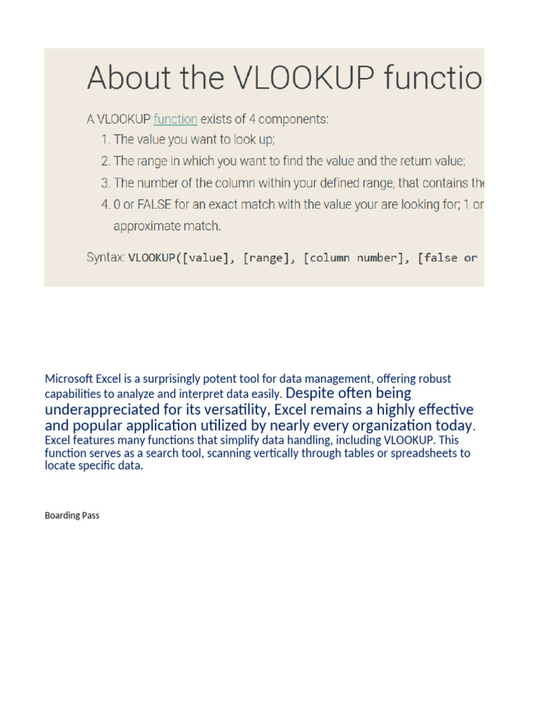 Vlookup - Example Training | PDF | Computing | Data Management