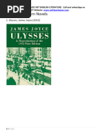 Ulysses Character Reference Guide | PDF | Ulysses (Novel) | James Joyce