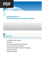 Aspen Process Economic Analysis - Manual | PDF