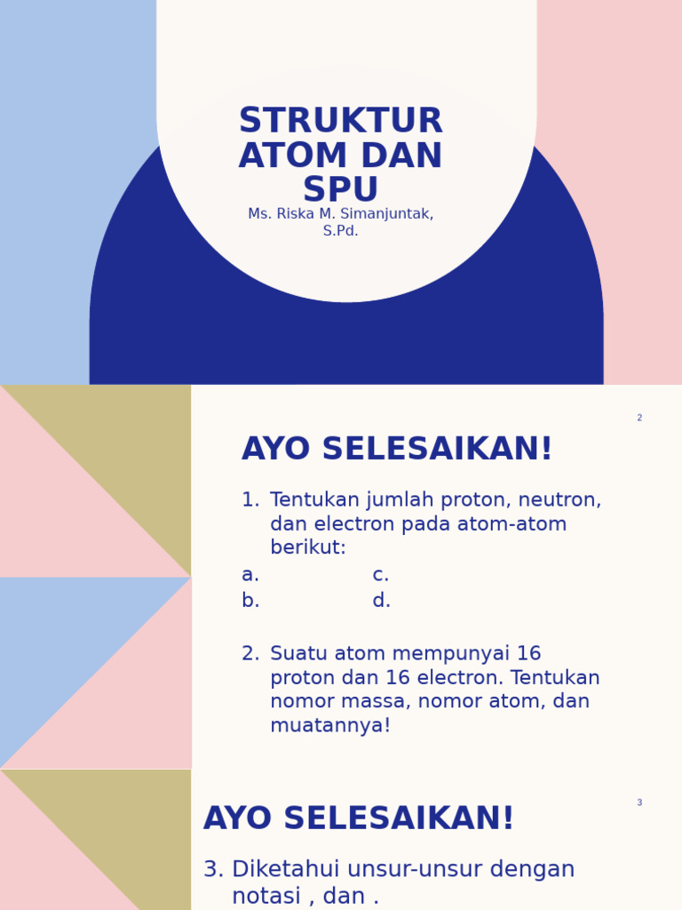 Bab 2 Struktur Atom Dan SPU1 | PDF | Teknologi & Rekayasa