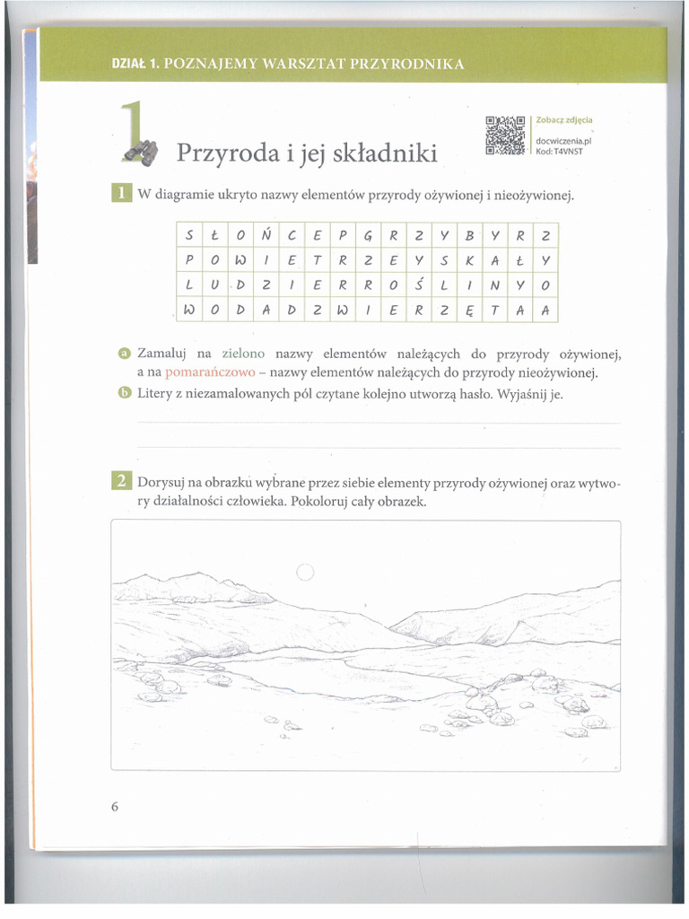 Zeszyt Ćwiczeń Przyroda | PDF