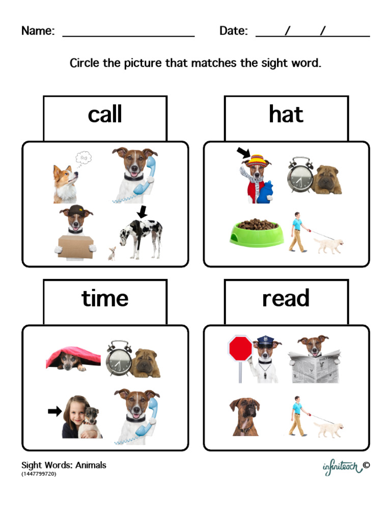 Sight Words Animals 68 43 1447799720 | PDF