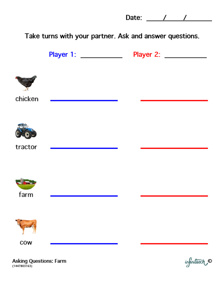Farm-Themed Question Game | PDF