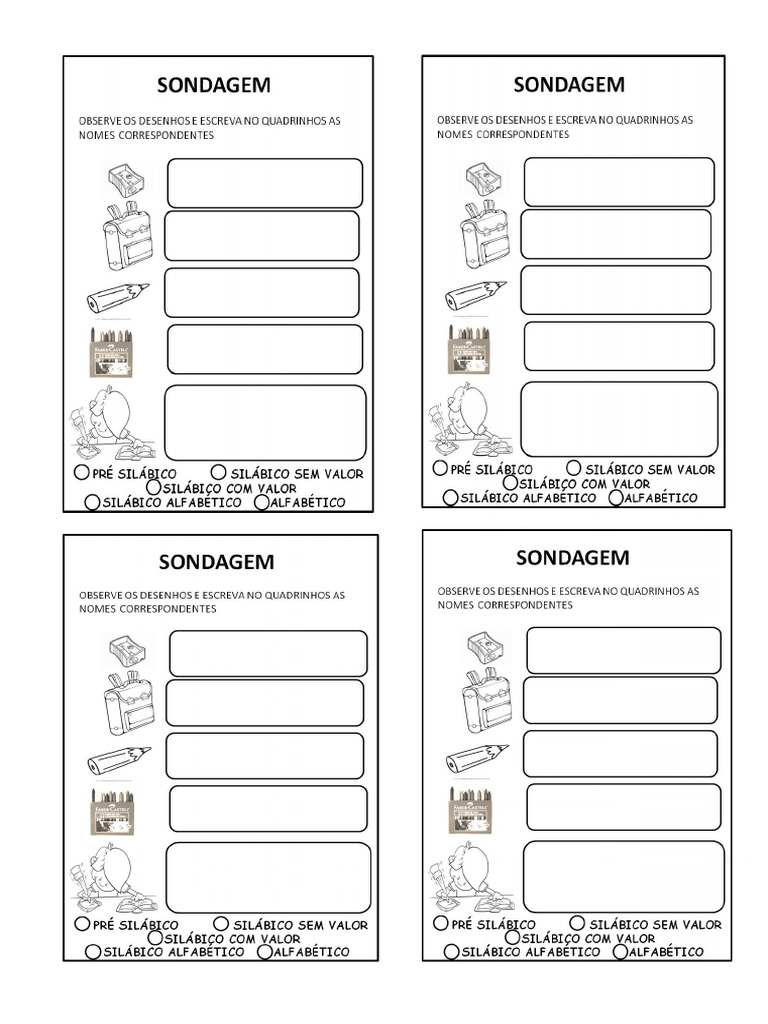 Sondagem Diagnostica | PDF