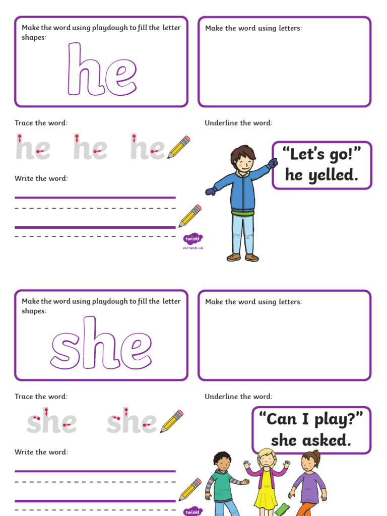 Phase 3 Tricky Words Make Read Write Activity Mats - Ver - 3 | PDF ...